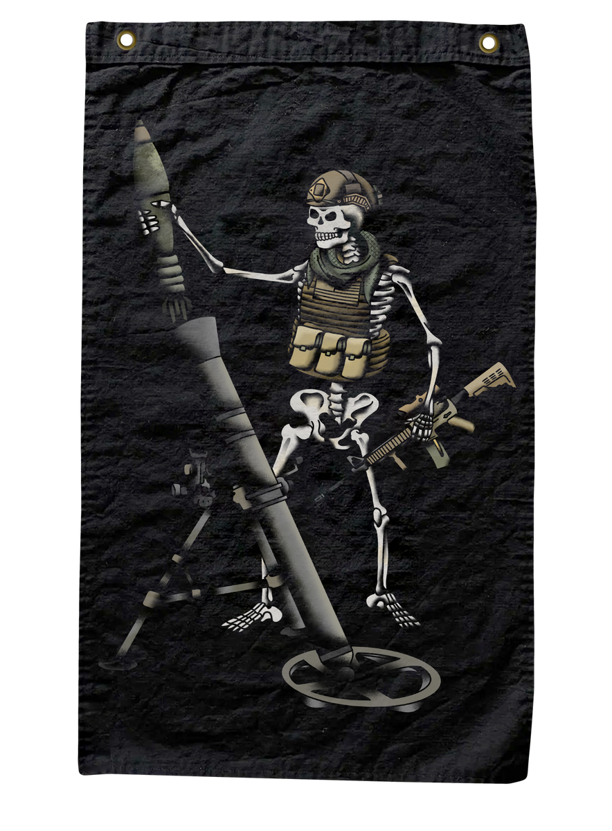 Mortars Skeleton Flag – Mission Essential Gear