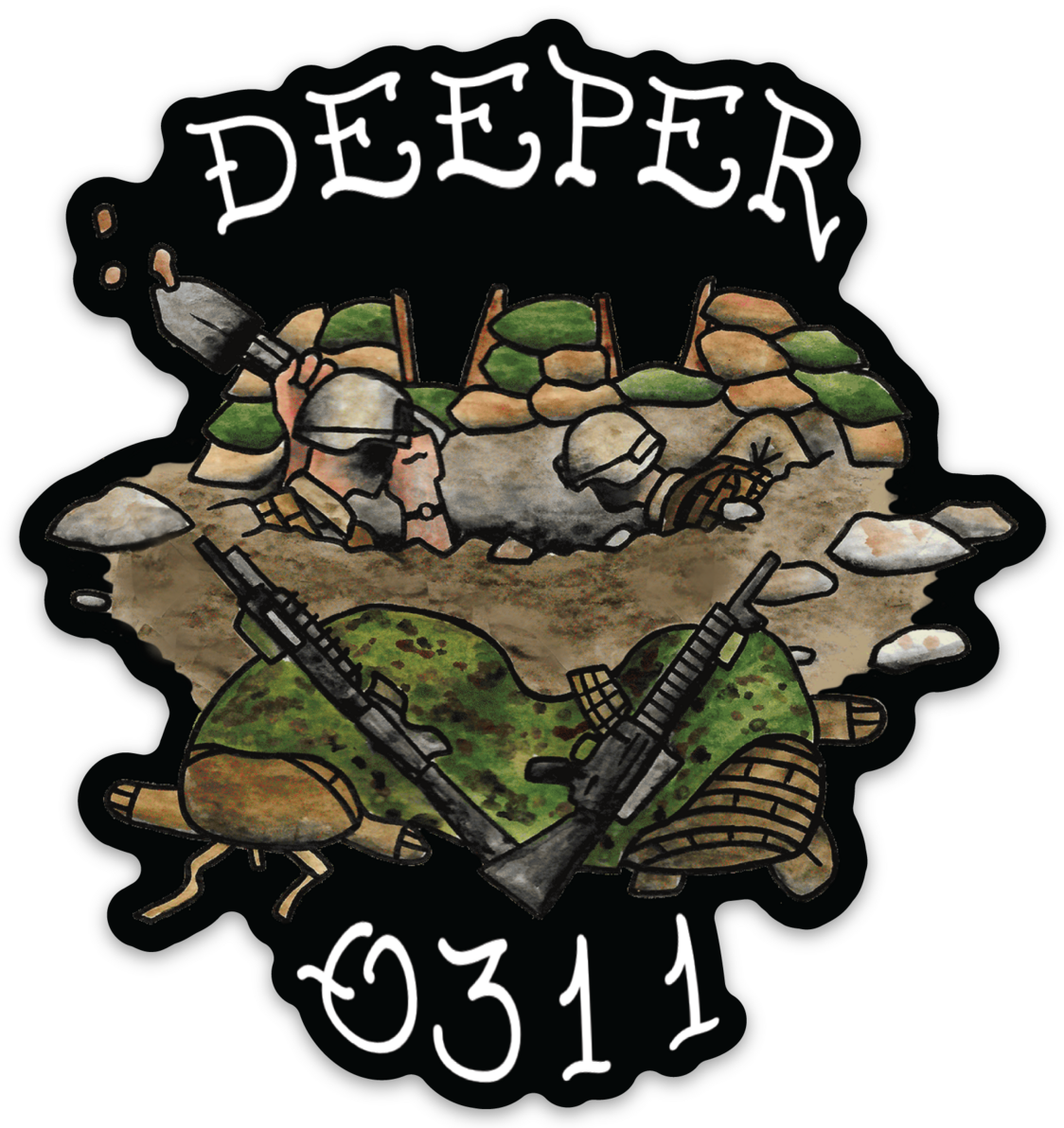 Deeper 0311 Sticker – Mission Essential Gear