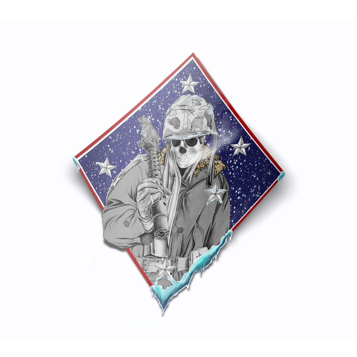 38th Parallel Sticker (1st MARDIV) – Mission Essential Gear