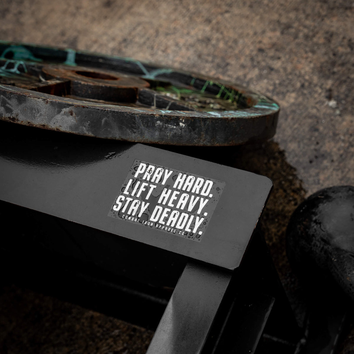Pray Hard. Life Heavy. Stay Deadly. Decal – Mission Essential Gear