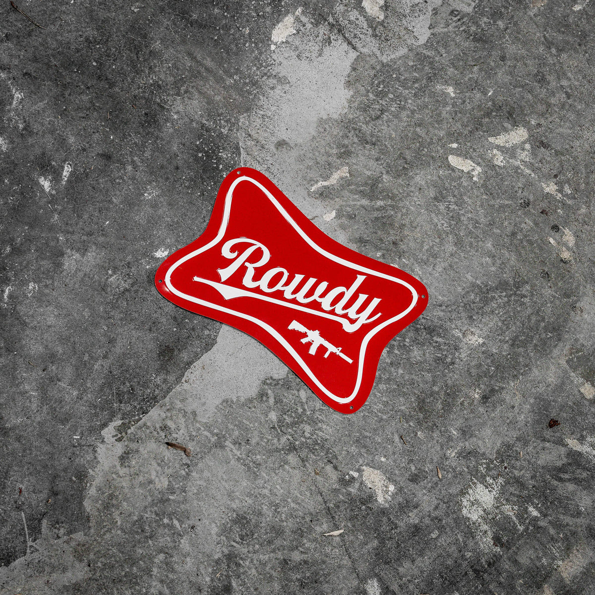 Rowdy Wall Mounting Metal Sign – Mission Essential Gear