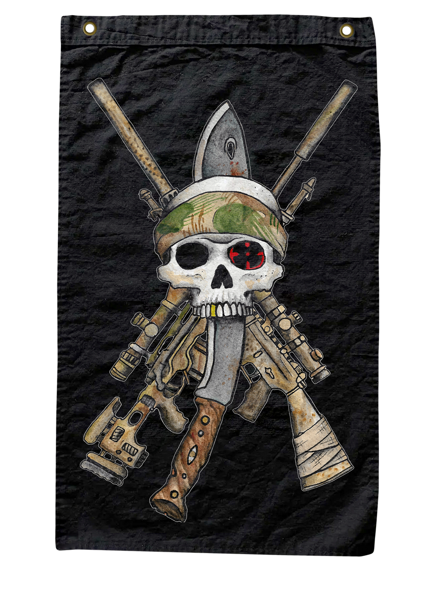 Sniper Kukri Skull Flag – Mission Essential Gear