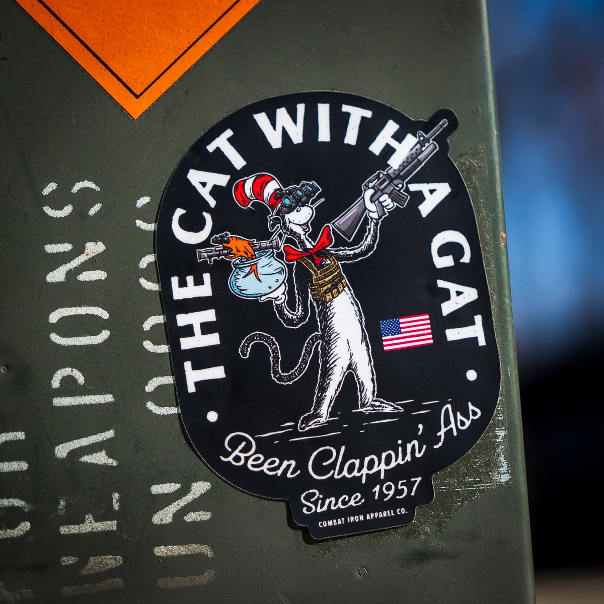 The Cat With A Gat Remix Decal Sticker – Mission Essential Gear