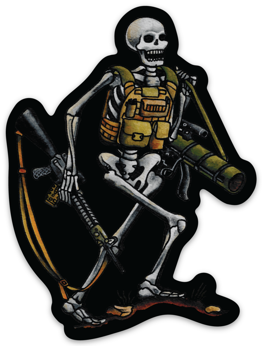 Assault Skeleton Sticker – Mission Essential Gear