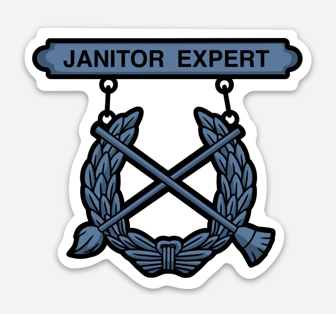 Janitor Expert - sticker – Mission Essential Gear