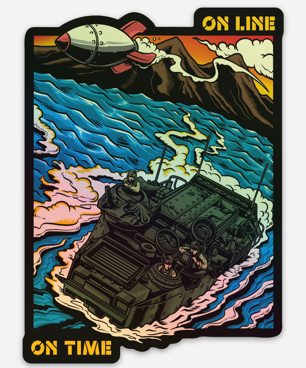 On Line On Time Sticker – Mission Essential Gear