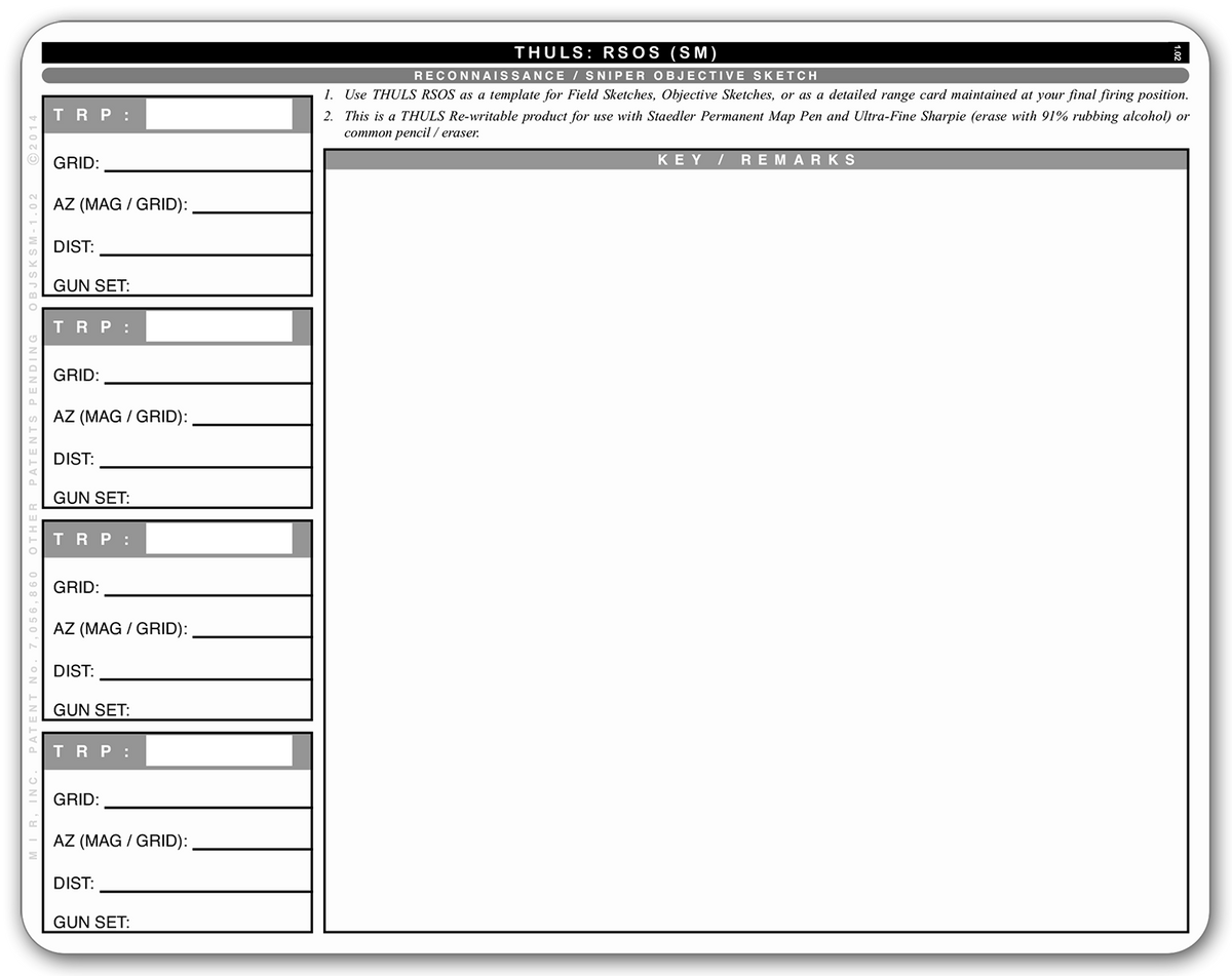 RSOS (Small)- Reconnaissance / Sniper Objective Sketch – Mission ...