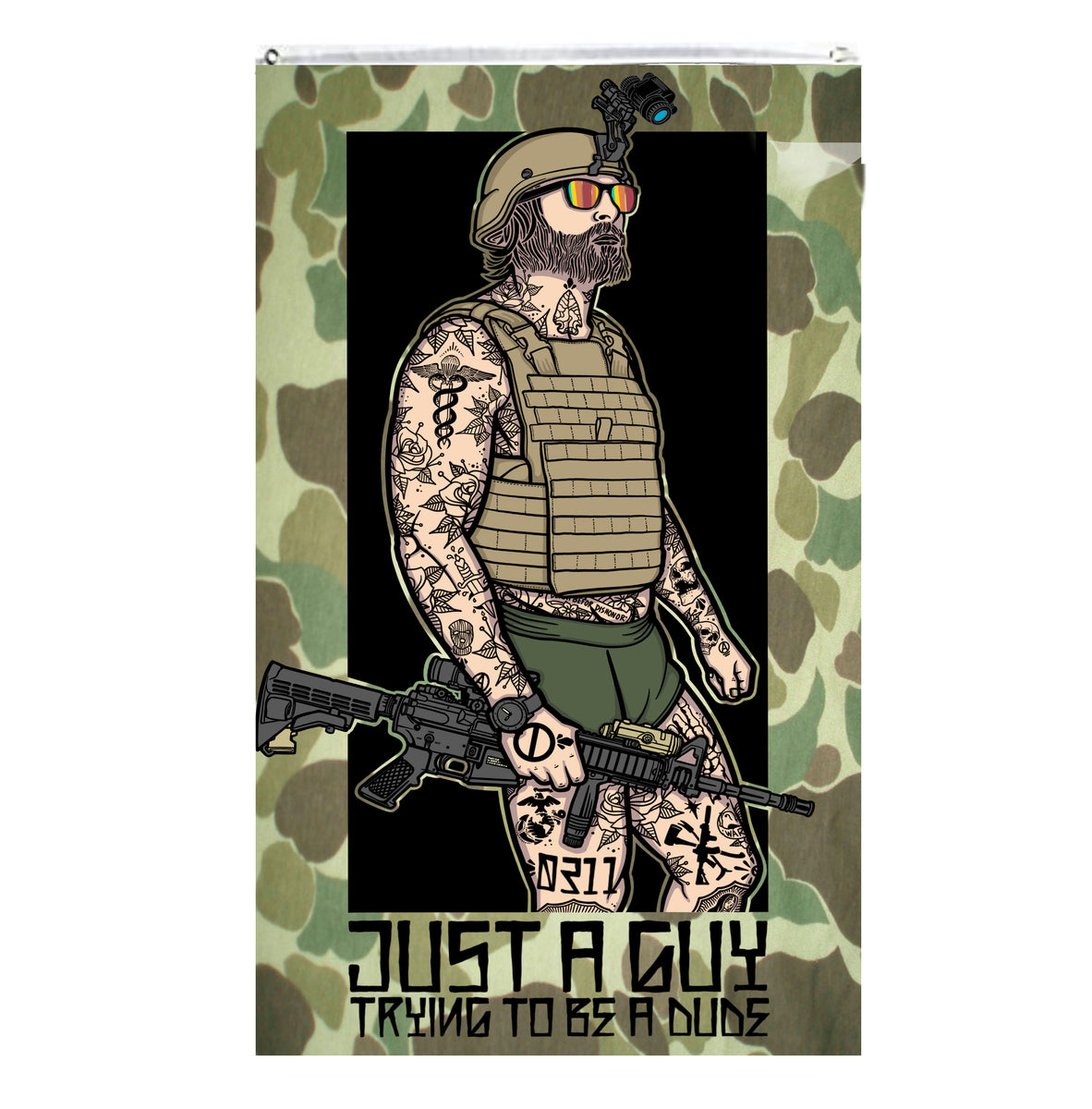Tryin To Be A Dude Flag – Mission Essential Gear