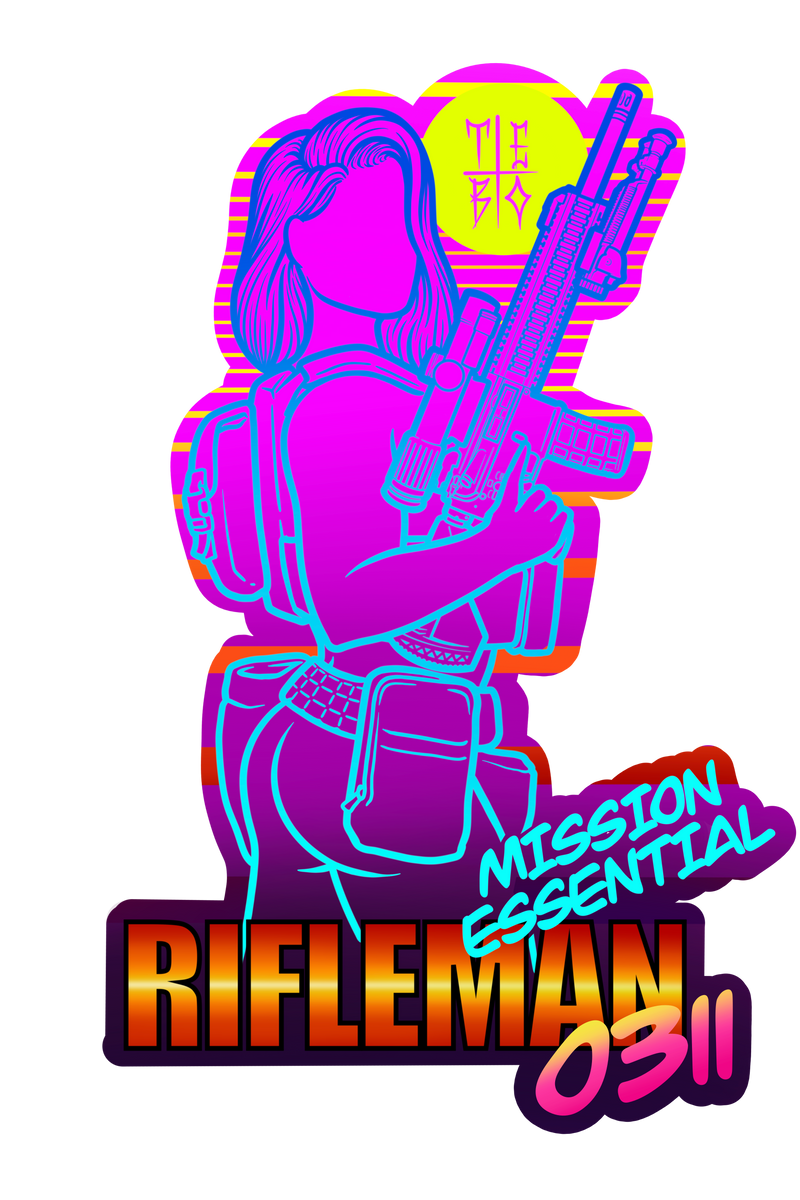 Retro Rifleman Sticker – Mission Essential Gear
