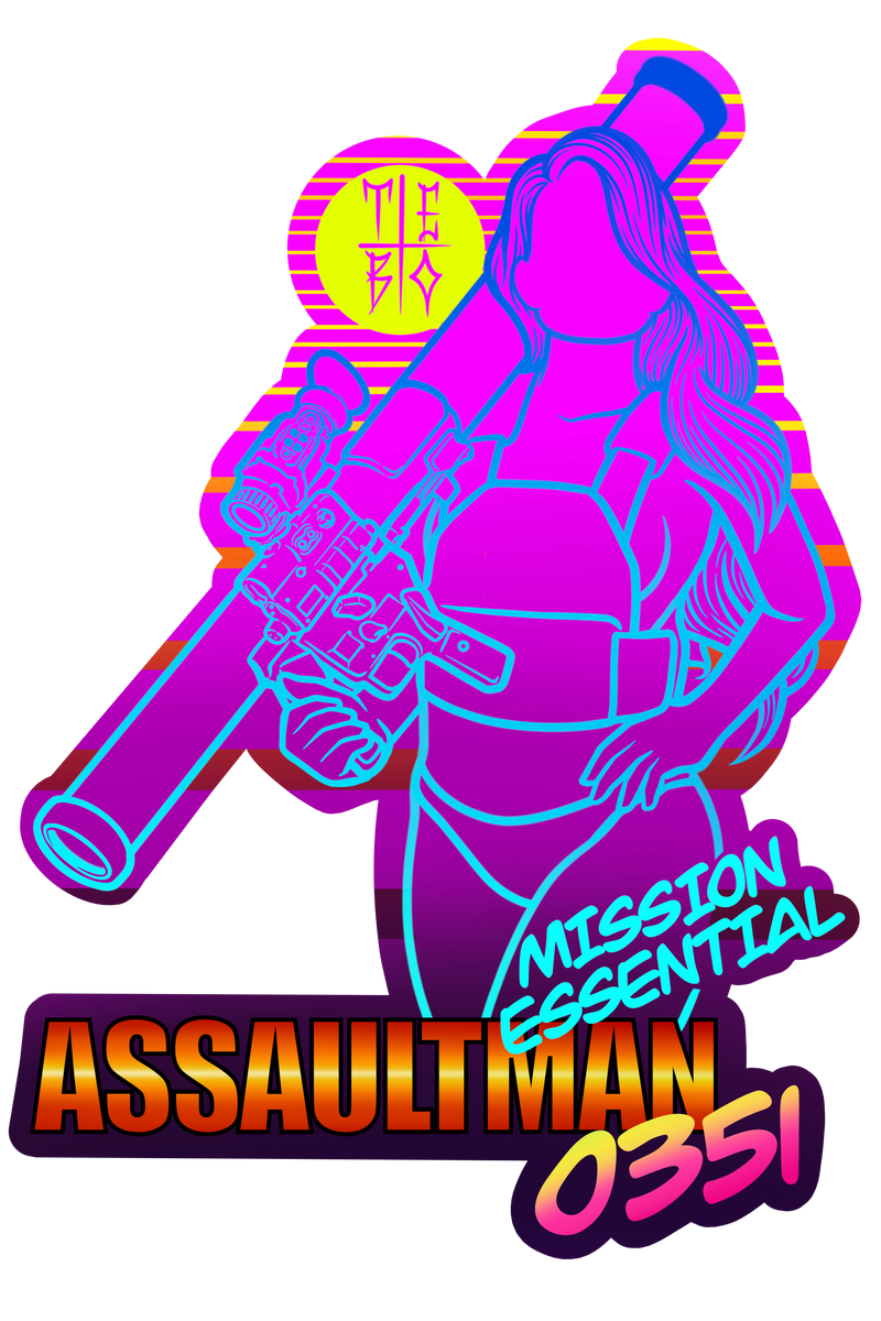 Retro Assaultman Sticker – Mission Essential Gear